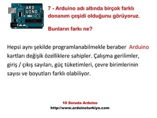 10 soruda Arduino | PPT