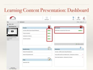 Learner Modelling and Adaptation in Math-Bridge | PPT