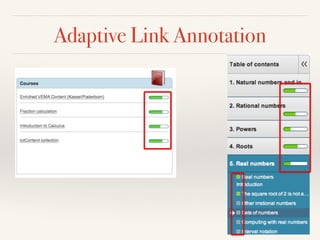 Learner Modelling and Adaptation in Math-Bridge | PPT