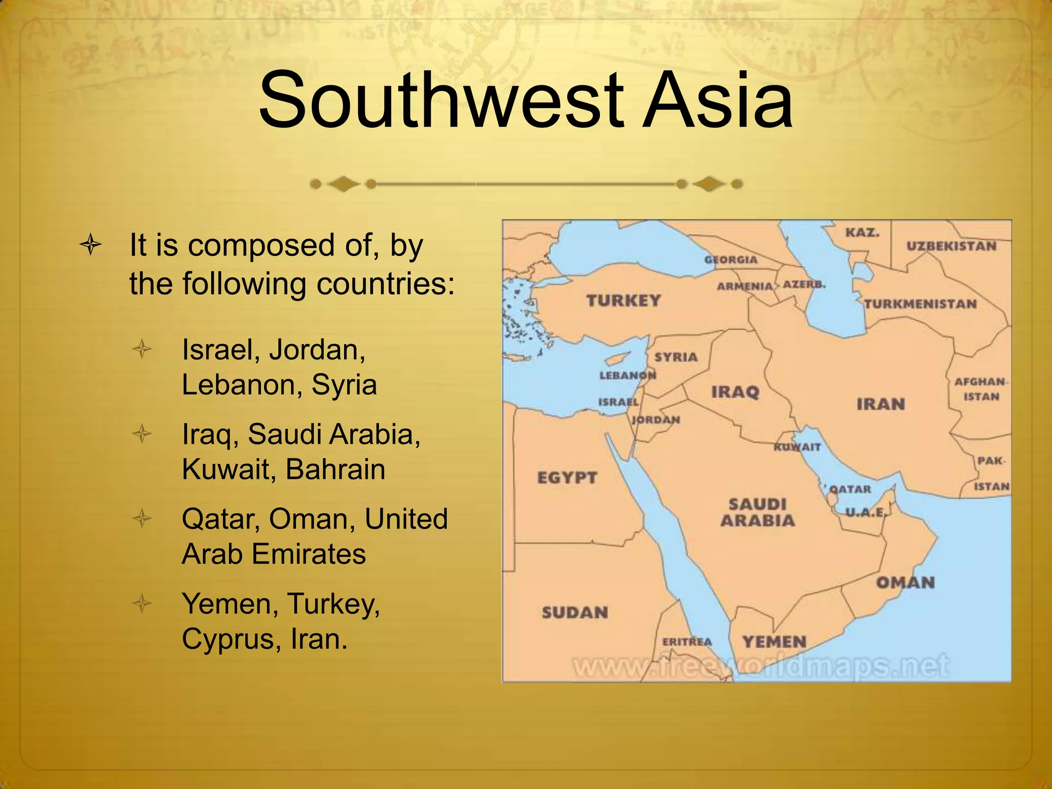 10 southwest asian geo | PPTX