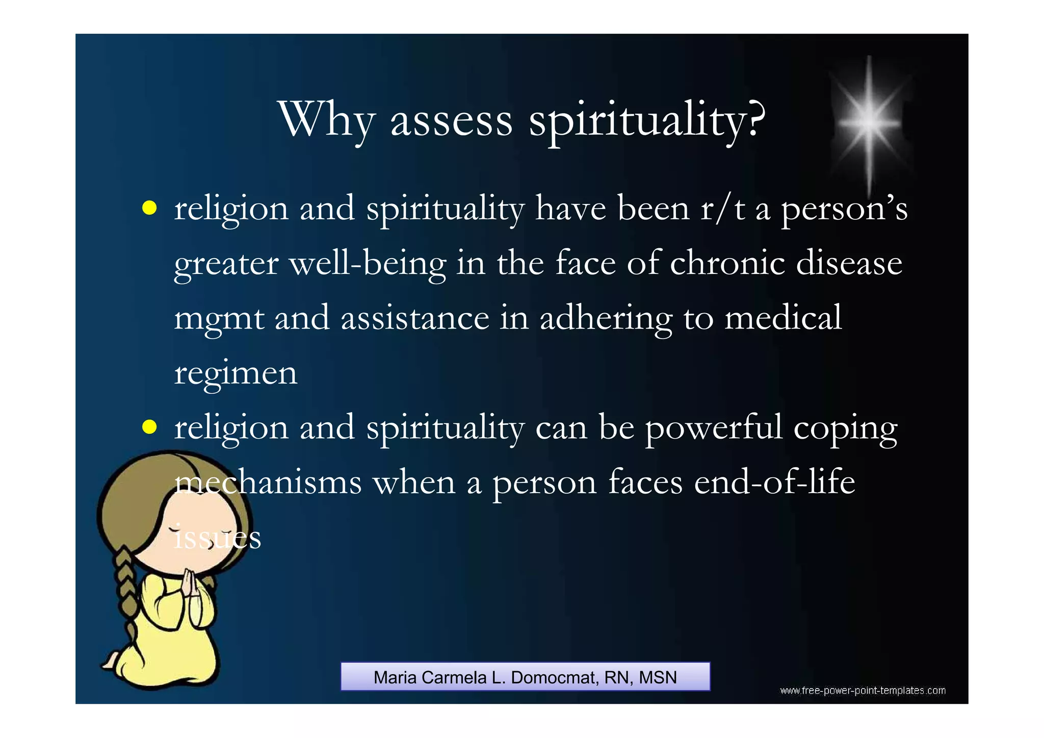 spiritual assessment | PDF