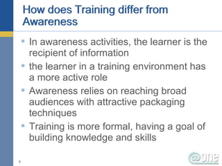 Security Awareness Training for Community Colleges 2009 | PPT