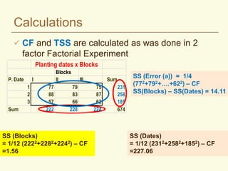 Split-Plot Design with example from the Agriculture Field | PDF