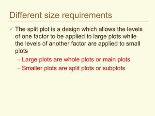 Split-Plot Design with example from the Agriculture Field | PDF