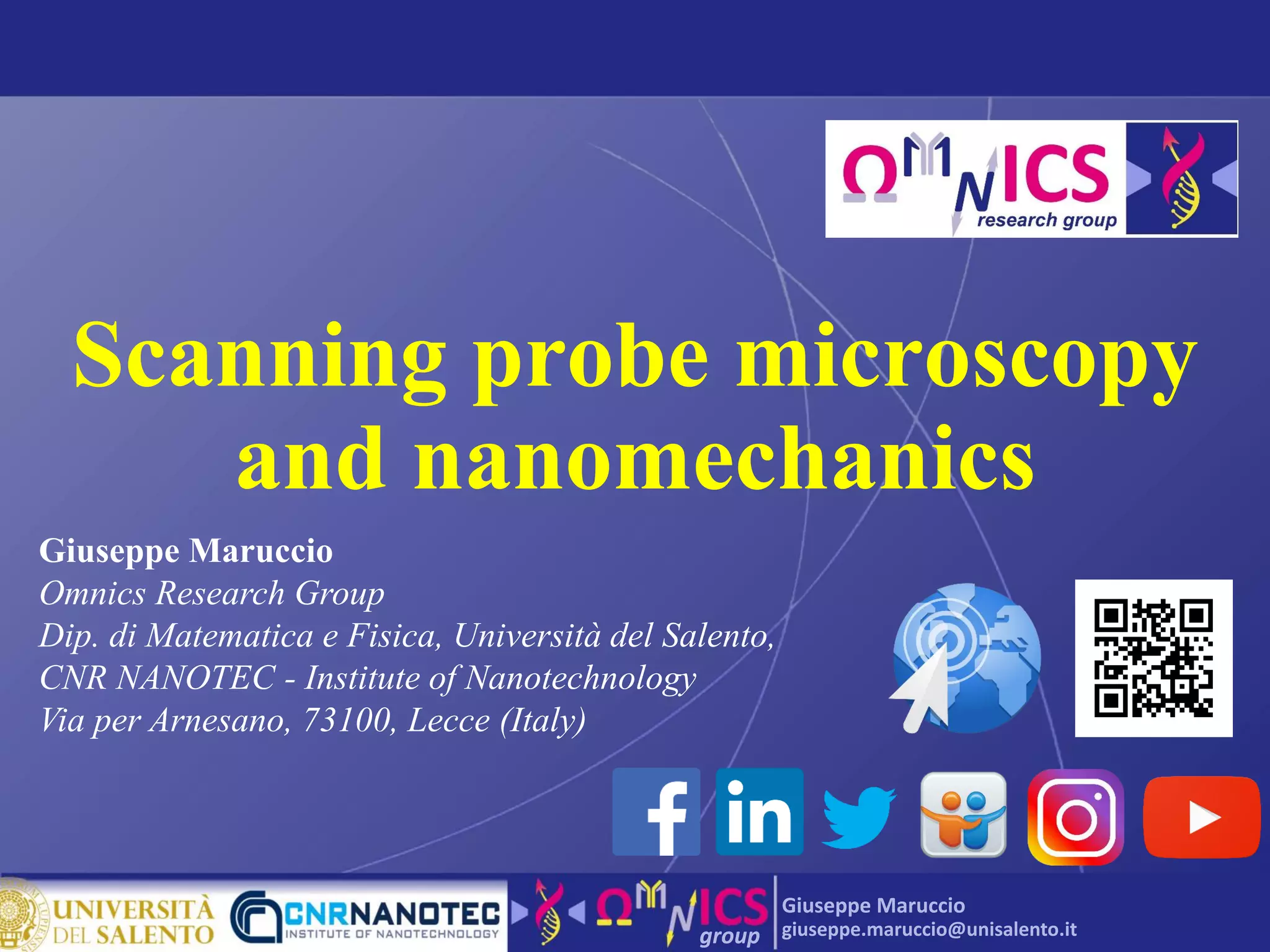 10 Scanning probe microscopy and nanomechanics | PDF