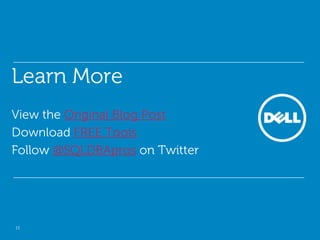 10 SQL Server Metrics to Monitor | PPT