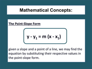 point slope form | PPTX