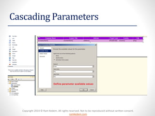 SSRS Basic Parameters | PPT