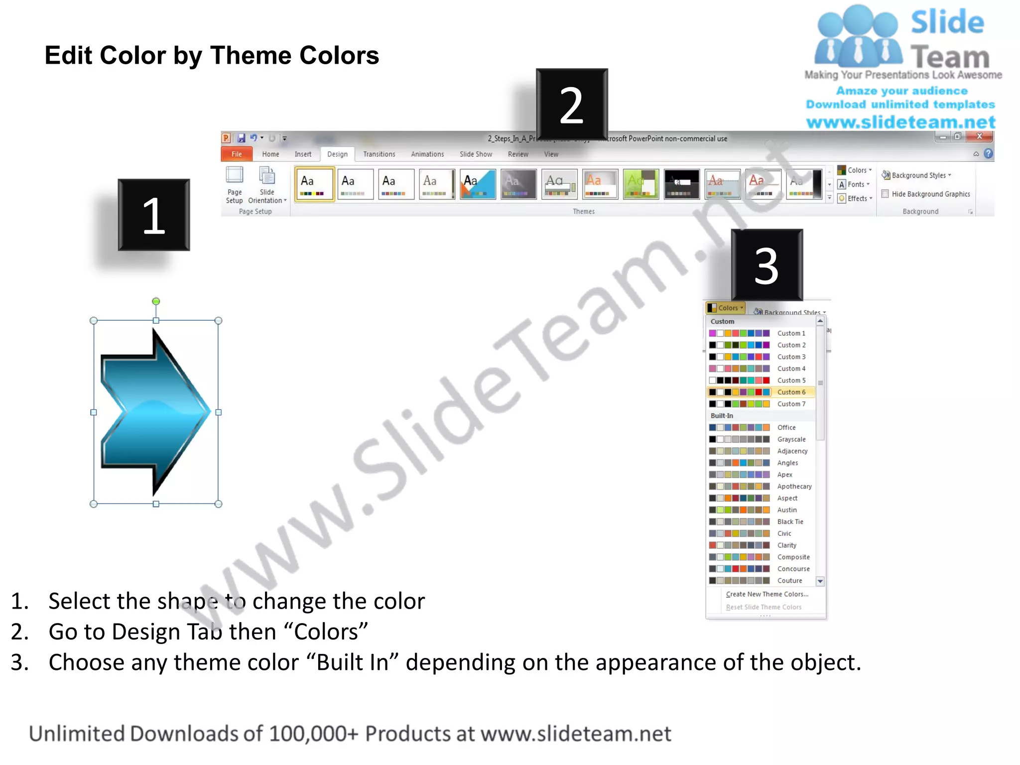 10 stages linear arrow showing the process flow direction slide shop ...