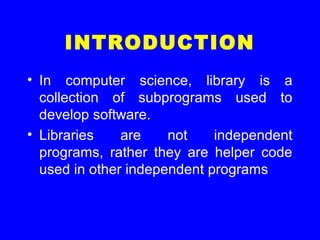 Standard Library Functions | PPT