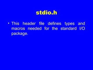 Standard Library Functions | PPT