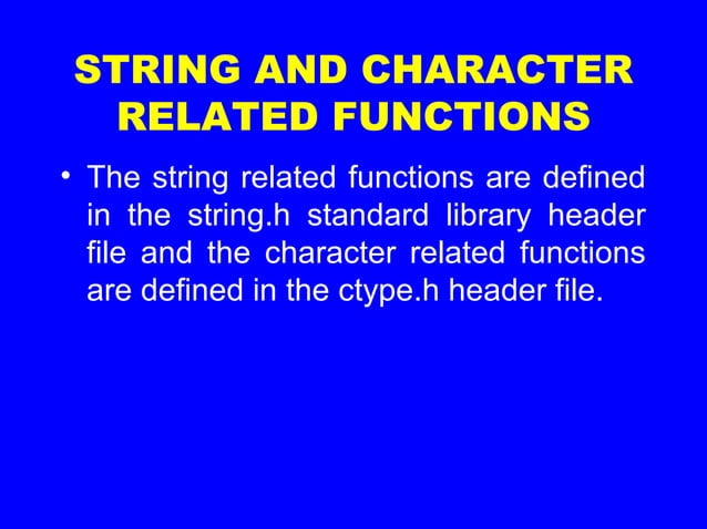 Standard Library Functions | PPT Standard Library Functions | PPT