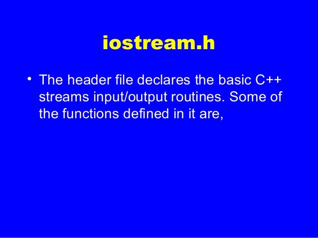 Standard Library Functions Standard Library Functions