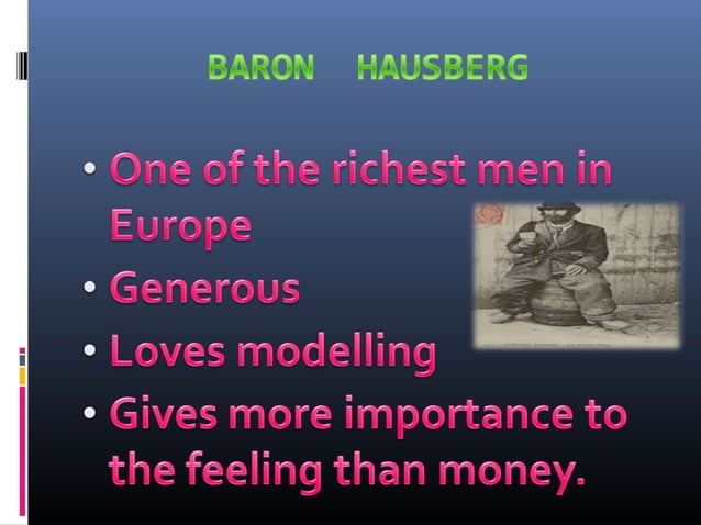 PROSE - THE MODEL MILLIONAIRE | PPT