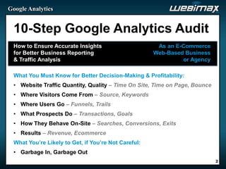 10-Step Google Analytics Audit | PPT
