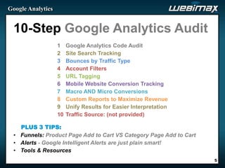 10-Step Google Analytics Audit | PPT