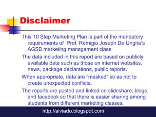 10 step by step marketing plan | PPT