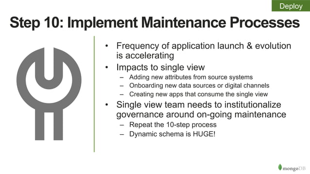 10-Step Methodology to Building a Single View with MongoDB | PPT