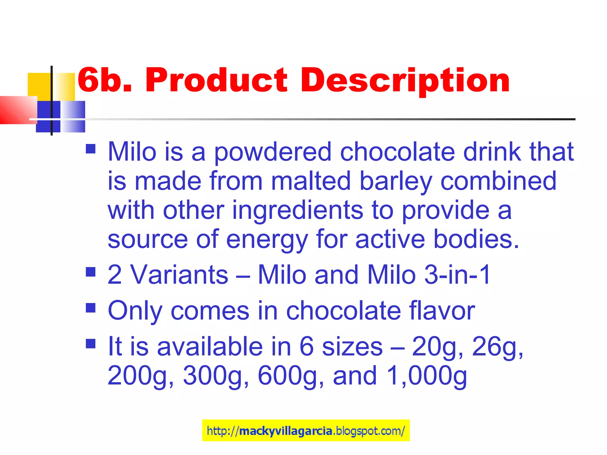 Marketing Plan - Milo - Villagarcia | PPT