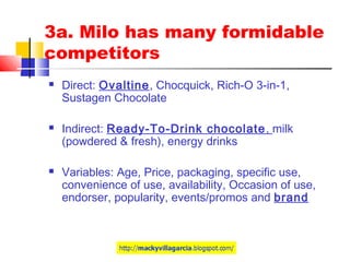 Marketing Plan - Milo - Villagarcia | PPT