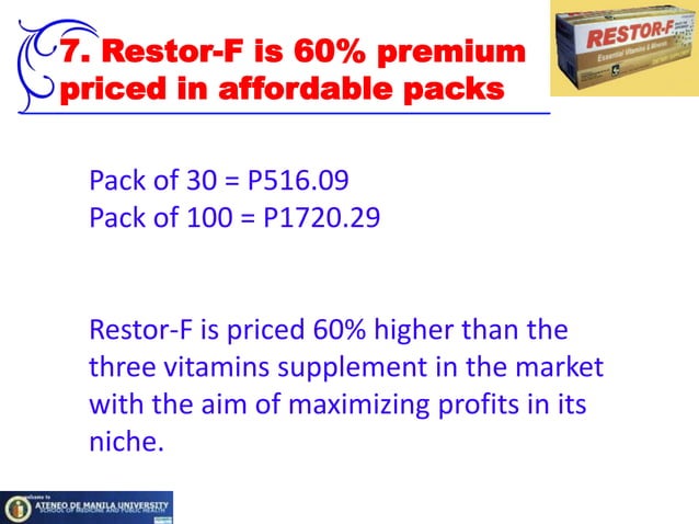 10 step Marketing Plan Restor-F | PPTX | Herbs and Supplements ...