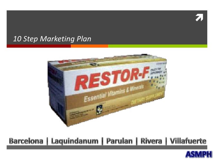 Restor-F (10 step marketing plan)