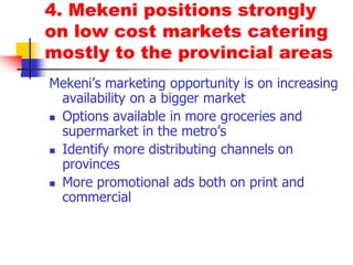 10 Step Marketing Plan for Mekeni Food Products | PPTX