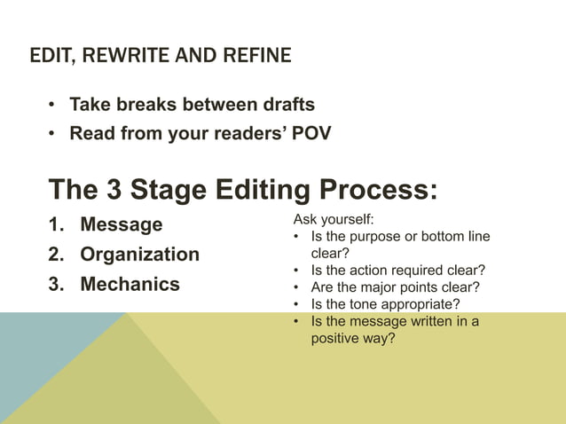 10 Steps to Effective Business Writing | PPT