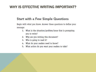 10 Steps to Effective Business Writing | PPTX