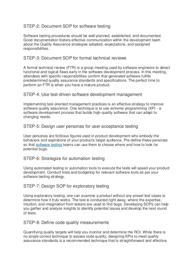 10 steps for effective Quality Assurance and software testing process ...