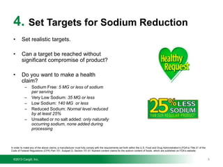 10 Step Guide to Reducing Sodium in Food & Beverage Products | PPTX