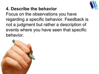 10 steps in giving effective Feedback | PPT | Parenting | Family and ...