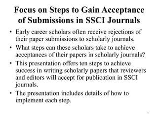 10 steps ssci journal | PPTX