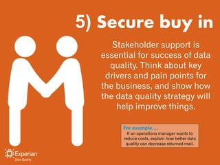 10 steps to better data quality | PPT