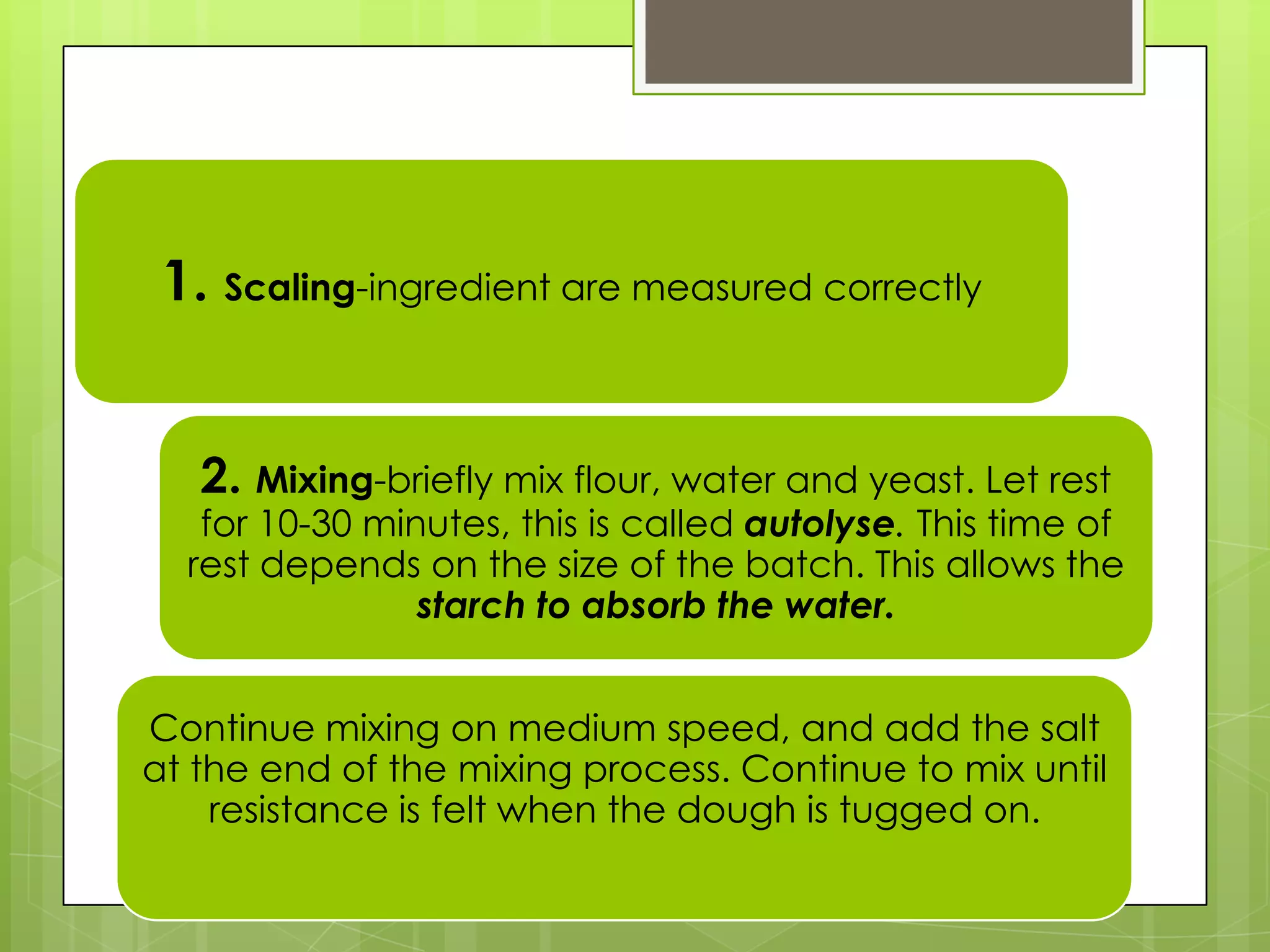 10 steps to bread production | PPTX