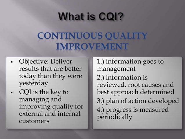 10 steps to cqi | PPTX | Business | Business and Finance