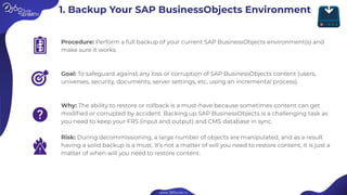 10 Steps To Decommission Your SAP BusinessObjects Successfully | PPT