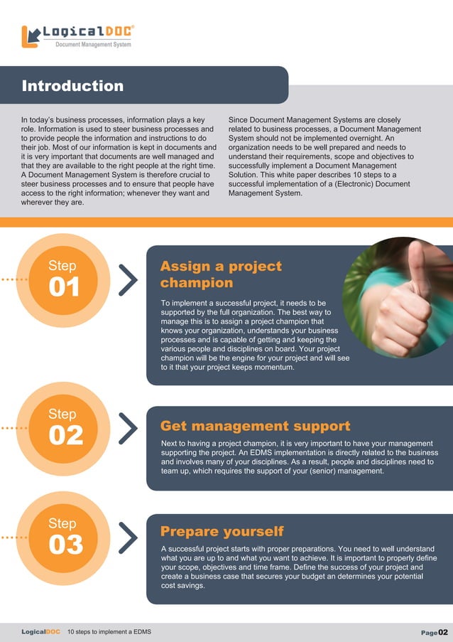 10 steps to implement edms | PDF | Operating Systems | Computer Software and Applications