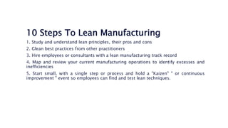 10 Steps To Lean Manufacturing.pptx