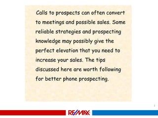 10 steps to perfect phone prospecting | PPT