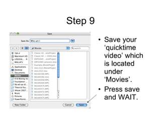 10 Steps To Quicktime | PPT