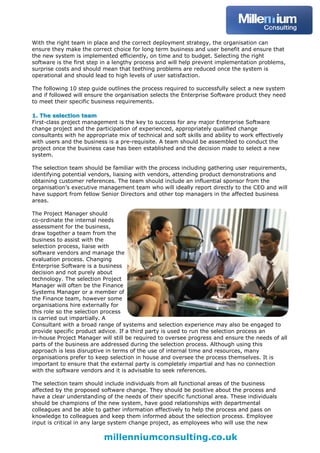 10 Steps To Successful Enterprise Software Selection | PDF