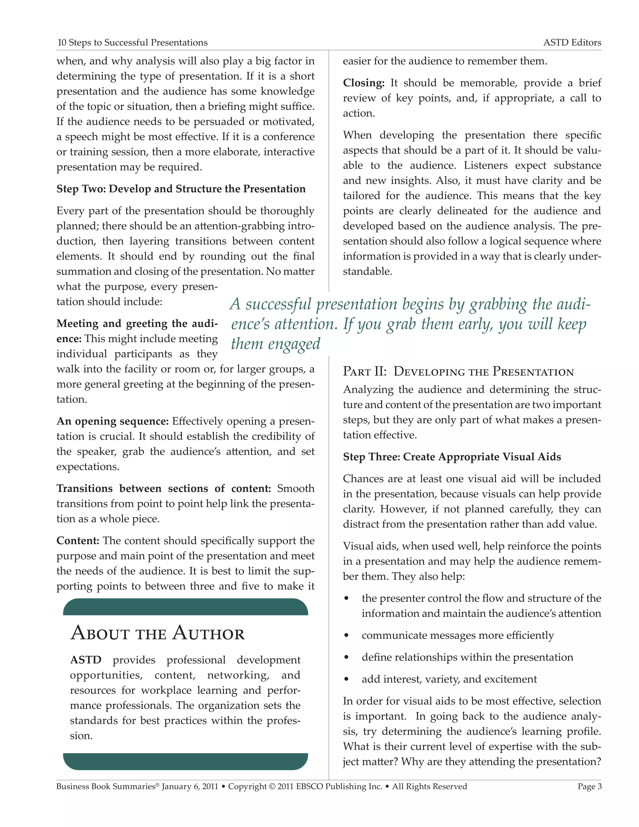 10 steps to successful presentations(44) | PDF