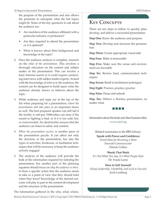 10 steps to successful presentations(44) | PDF
