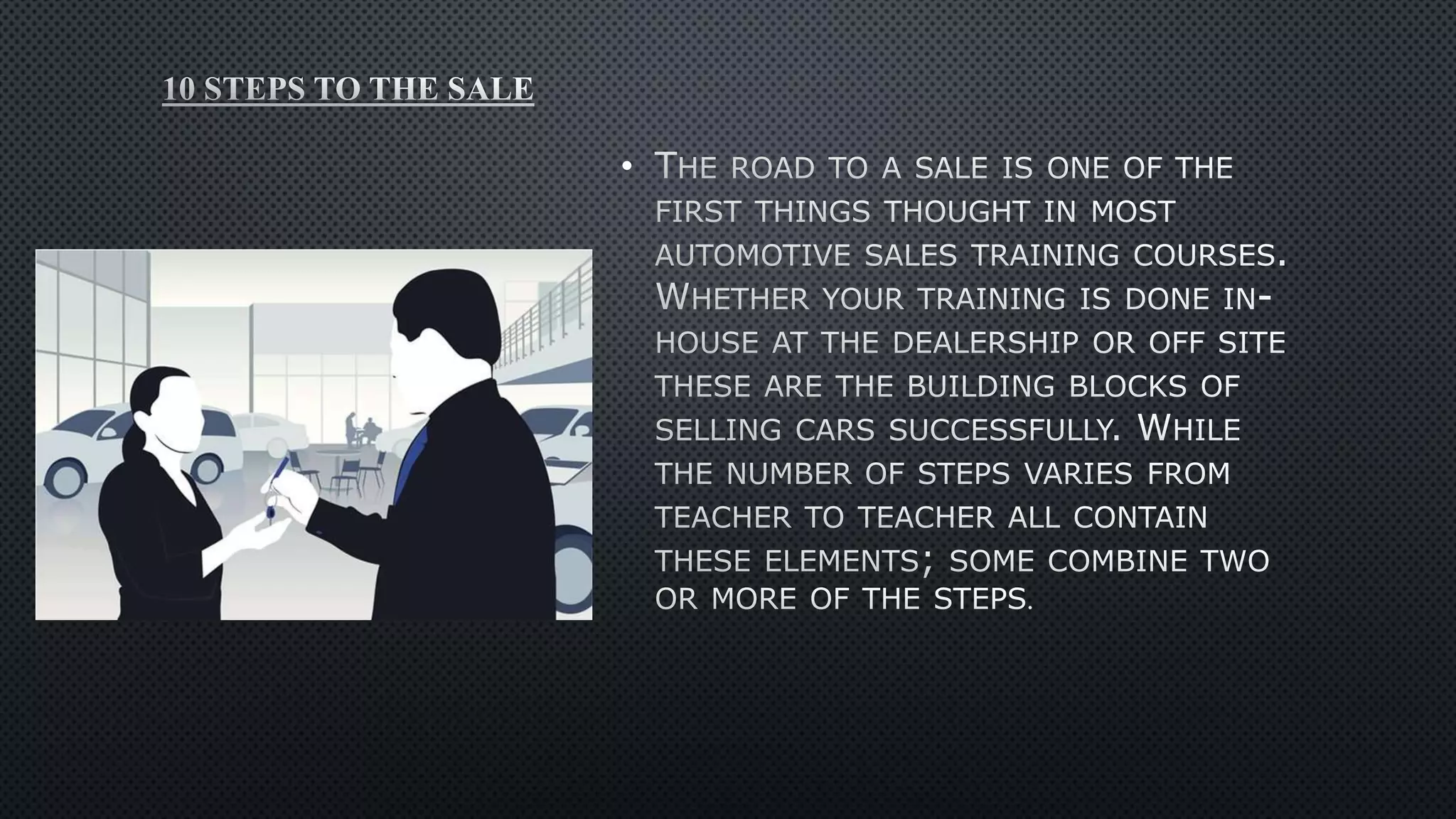 10 steps to the sale | PPTX