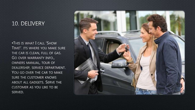 10 steps to the sale | PPTX | Auto Buying and Selling | Automotive