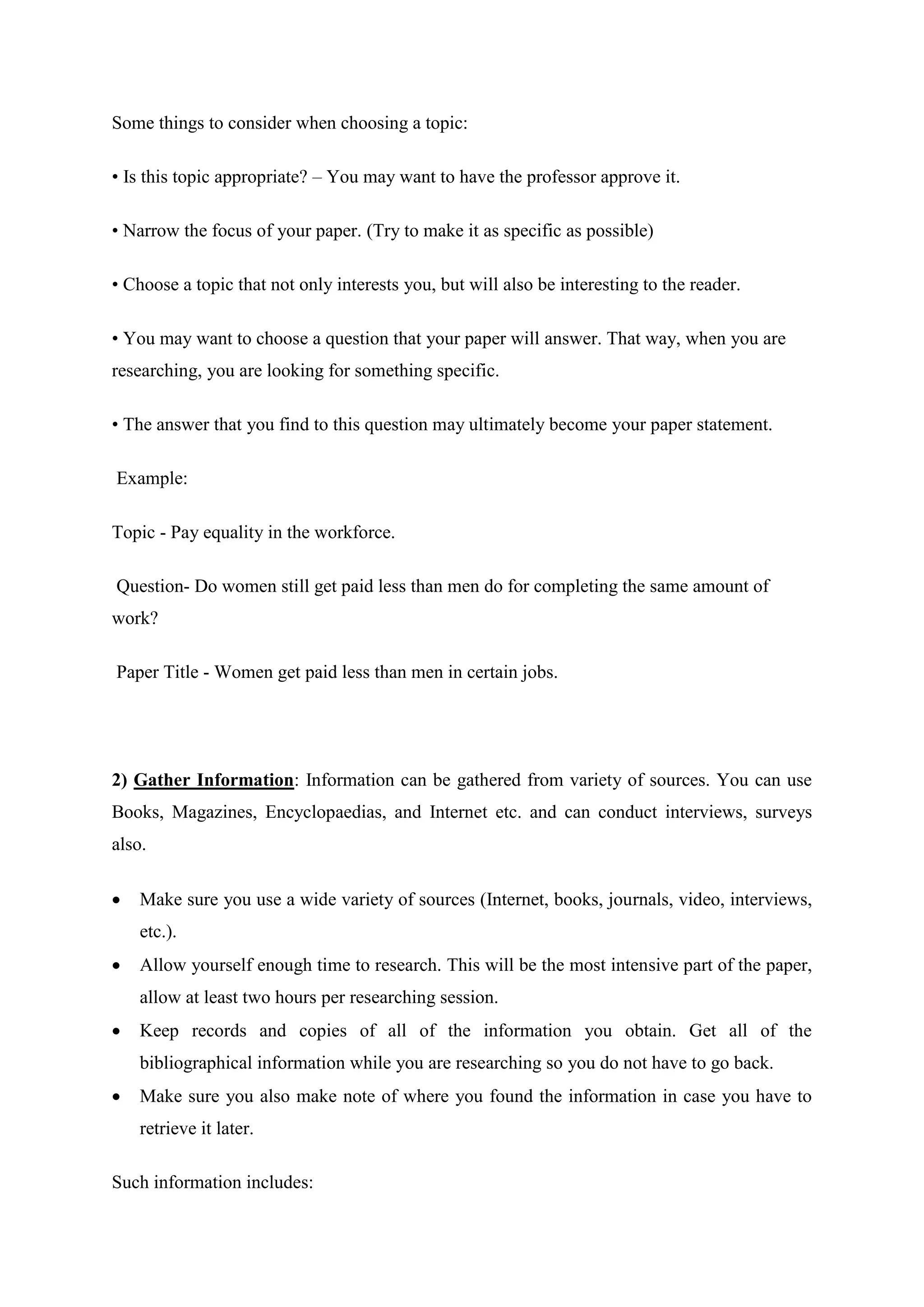 10 steps to write a basic research paper | PDF