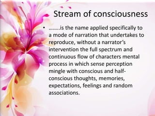 stream of consciousness | PPTX