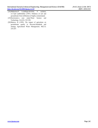 study of ground water quality of raichur in industrial zone in concern ...