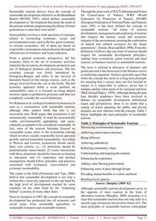 Sustainable Development Strategies of Domestic and International Tourism in Rwanda | PDF